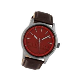 Analog-Armbanduhr Oozoo Timepieces braun gro&szlig; (ca. 45mm) | Gr.: onesize