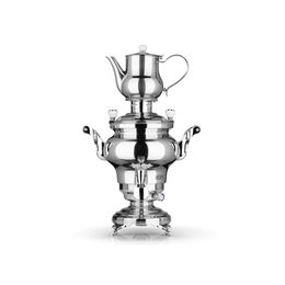 BEEM Samowar Odessa+ 3l 1800W Edelstahl mit Dispenser + GB-Adapter Silber | Gr.: onesize