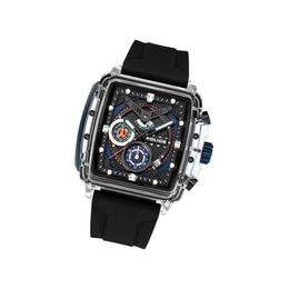 Chronograph-Armbanduhr Police Clout schwarz extra gro&szlig; (ca. 43x43,8mm) | Gr.: onesize
