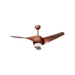 Beliani Deckenventilator mit Licht PARIA in Braun - (W) 118 x (H) 50 x (L) 188 cm | Gr.: onesize