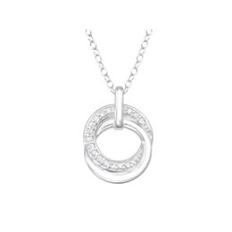 Alexander York Kette mit Anh&auml;nger RINGE GEO in 925 Sterling Silber, 2-tlg. in silber | Gr.: onesize