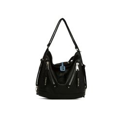 BAGmori Schultertasche in Schwarz | Gr.: onesize