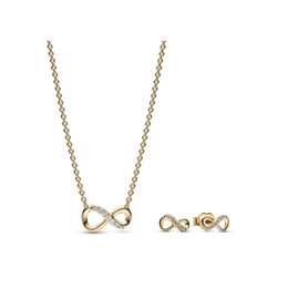 Pandora Damen Schmuck-Set Funkelnde Unendlichkeit Goldfarben | Gr.: onesize