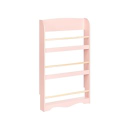 Beliani B&uuml;cherregal LILOET in Rosa/Braun - (W) 60 x (H) 100 x (L) 12 cm | Gr.: onesize