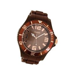 Analog-Armbanduhr Oozoo Timepieces braun extra gro&szlig; (ca. 48mm) | Gr.: onesize