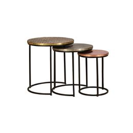 Giner y Colomer 3-tgl Set: Tischen mettal in bronze | Gr.: onesize