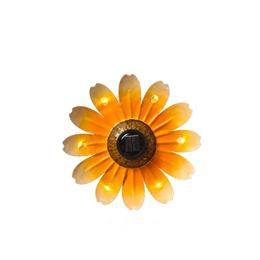 MARELIDA LED Solar Blume H&auml;ngedeko Lichtsensor D: 14cm in orange | Gr.: onesize
