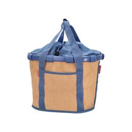 Klickfix reisenthel Bikebasket 15 - Lenkerkorb 35 cm (twist sage) in raffia blue | Gr.: onesize