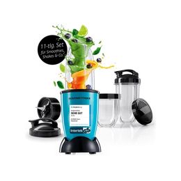 Gourmet Maxx Mixer Mr. Magic 10-tlg. 400W gr&uuml;n/schwarz inkl. Zubeh&ouml;r-Set L schwarz Schwarz | Gr.: onesize