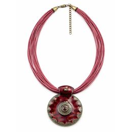 Collezione Alessandro Kurze Kette " Ciondolo " in rot | Gr.: onesize