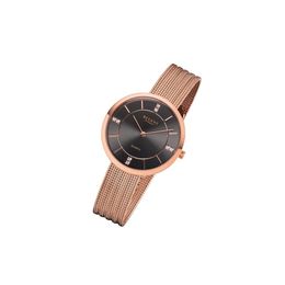Regent Uhren Analog-Armbanduhr Regent Metallarmband rosegold mittel (ca. 34mm) | Gr.: onesize