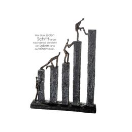 Gilde Skulptur "Raise" in Bronze/ Grau - H. 43 cm - B. 31 cm | Gr.: onesize