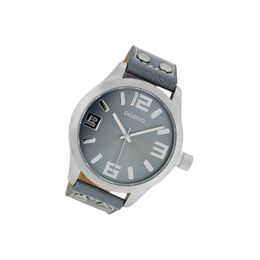 Analog-Armbanduhr Oozoo Timepieces grau extra gro&szlig; (ca. 46mm) | Gr.: onesize
