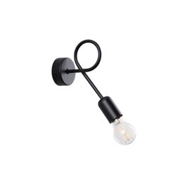 Nice Lamps Wandleuchte KNOT schwarz H 26 | Gr.: onesize