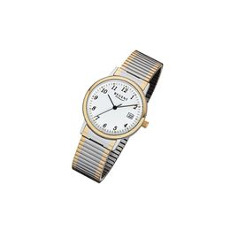 Regent Uhren Analog-Armbanduhr Regent Zugarmband silber, gold mittel (ca. 35mm) | Gr.: onesize