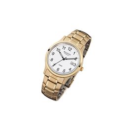 Regent Uhren Analog-Armbanduhr Regent Metallarmband gold mittel (ca. 38mm) | Gr.: onesize