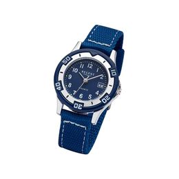 Regent Uhren Analog-Armbanduhr Regent Lederarmband blau klein (ca. 29mm) | Gr.: onesize