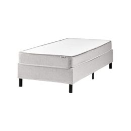 Beliani Doppelbett COUNTESS in Grau/Braun - (W) 91 x (H) 53 x (L) 201 cm | Gr.: onesize