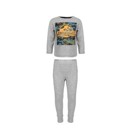 Jurassic World 2tlg. Outfit: Schlafanzug in Grau | Gr.: 110/116