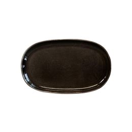 Chic Antique Servierplatte CALAIS Schwarz Oval 30x18 cm | Gr.: onesize