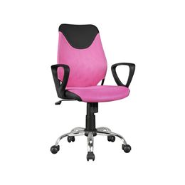 FineBuy B&uuml;rostuhl in Rosa / Stoff / 60x60x101 | Gr.: onesize