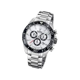 Chronograph-Armbanduhr Festina Swiss Made silber gro&szlig; (ca. 44mm) | Gr.: onesize