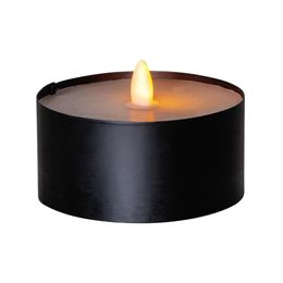 MARELIDA XXl LED Teelicht flackernde Flamme H: 7cm D: 10cm in schwarz | Gr.: onesize
