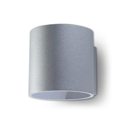 Nice Lamps Wandleuchte RODA 1 in Grau H 10cm | Gr.: onesize
