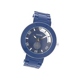 Analog-Armbanduhr Oozoo Timepieces blau gro&szlig; (ca. 45mm) | Gr.: onesize