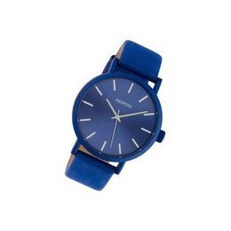 Analog-Armbanduhr Oozoo Timepieces blau gro&szlig; (ca. 42mm) | Gr.: onesize