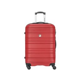 Paradise by CHECK.IN Santiago - 4-Rollen-Trolley 66 cm (silber) in rot | Gr.: onesize