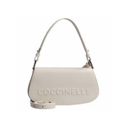 Coccinelle Myrtha Maxi Log - Schultertasche 24 cm (noir) in wei&szlig; | Gr.: onesize