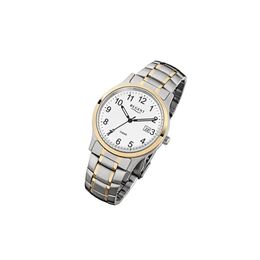 Regent Uhren Analog-Armbanduhr Regent Metallarmband gold, silber mittel (ca. 38mm) | Gr.: onesize
