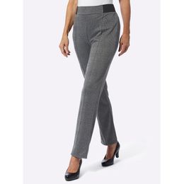 Sieh an! Jersey-Hose in schwarz-steingrau Glencheck | Gr.: 25