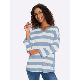 Heine T-Shirt in eisblau-wei&szlig;-geringelt | Gr.: 40