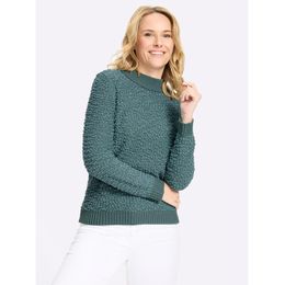 Sieh an! Stehkragen-Pullover in jade | Gr.: 46