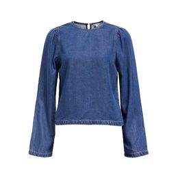 Object Bluse in Medium Blue Denim | Gr.: 34