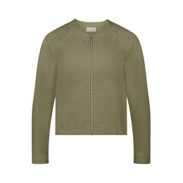 Betty Barclay Casual-Jacke mit Rippenstruktur in Dusty Olive | Gr.: 46