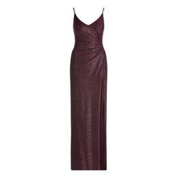 Vera Mont Abendkleid mit Seitenschlitzen in Dark Red/Grey | Gr.: 40