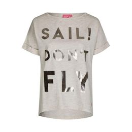 Salzhaut Shirt Sweat - Sail don&rsquo;t fly in Ecru Melange | Gr.: S