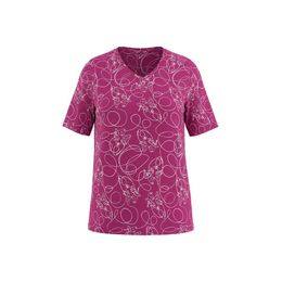 Ulla Popken Shirt in magnolienrot | Gr.: 54-56