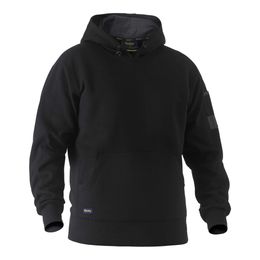 Bisley WORK FLEECE HOODIE Schwarz / M