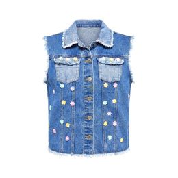 MIAMODA Weste in blue denim | Gr.: 52