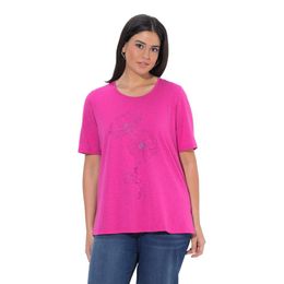 Ulla Popken Shirt in kr&auml;ftiges pink | Gr.: 42-44