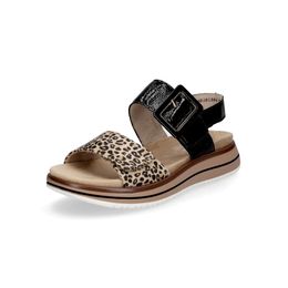 Remonte Sandale in Schwarz Leo | Gr.: 45