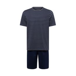 Schiesser Pyjama Casual Essential in marine anthrazit - 0001 | Gr.: 54