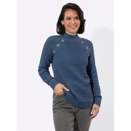 WITT WEIDEN Stehkragen-Pullover in jeansblau | Gr.: 40