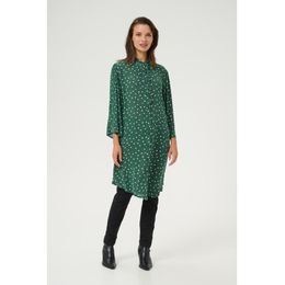 Kaffe Kleid KAvinni Loose fit in Green / Turtledove Dot | Gr.: 40