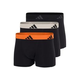 adidas Sportswear Retro Short / Pant Active Flex Cotton in Schwarz / orange | Gr.: L