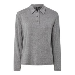 Pieces Poloshirt in Medium Grey Melange | Gr.: XL